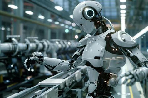 Aipowered Robotics In Industrial Automation Premium Ai Generated Image