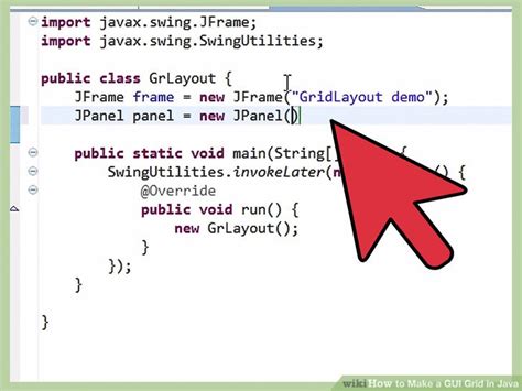 How To Make A Gui Grid In Java With Pictures Wikihow