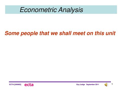 PPT Econometric Analysis PowerPoint Presentation Free Download ID 1809930