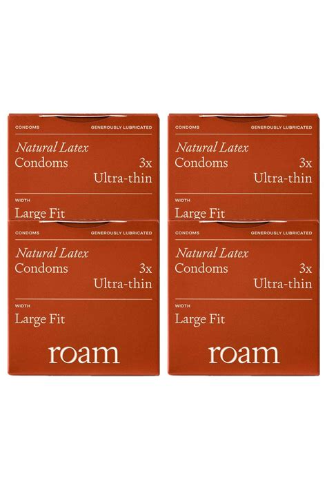 Sexual Wellness 4x Ultra Thin Condoms For Safer Sex And Contraception 12 Pack Roam