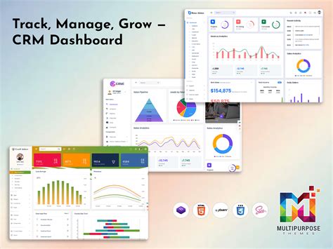 Crm Dashboard Archives Multipurpose Themes