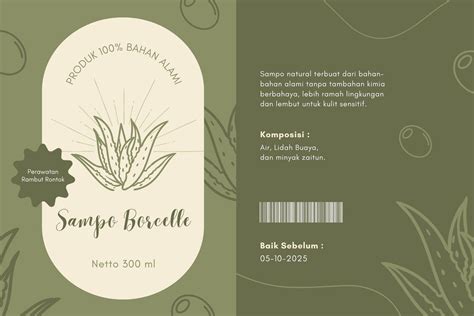 Contoh Label Produk Daun Bayleetarosharp