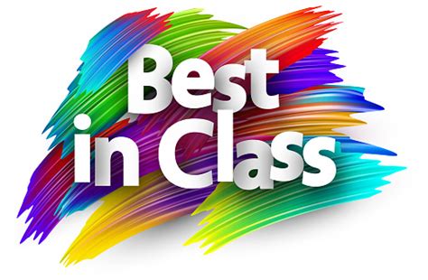 흰색 위에 다채로운 스펙트럼 페인트 브러시 스트로크가 있는 동급 최고의 종이 단어 기호 1위에 대한 스톡 벡터 아트 및 기타 이미지 1위 Best Single