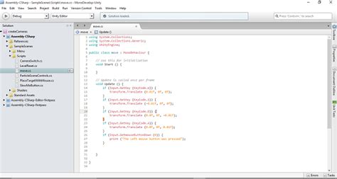 Mouse Input Using C In Unity