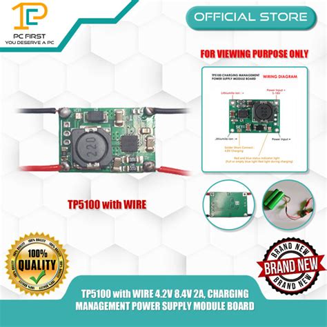 Tp5100 With Wire 4 2v 8 4v 2a Charging Management Power Supply Module Board Lazada Ph