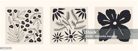 추상적인 그루비 꽃 사각형 포스터 모던한 트렌디한 마티스 미니멀 스타일 벽지 벽 장식 인쇄 엽서 표지 템플릿 배너에 대한 손으로