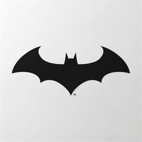 Batman Symbol Grainy Logo Wall Decal Zazzle Batman Drawing Easy Batman Drawing Batman