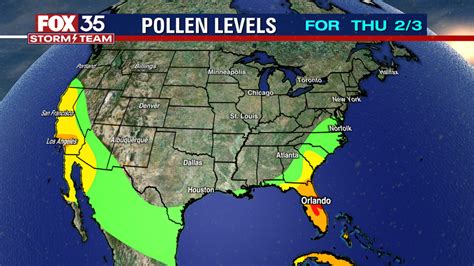 Have Those Tissues Handy Orlando Ranks No 1 In Pollen Nationwide Fox 35 Orlando