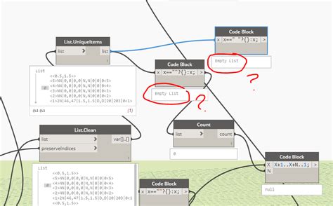 Code Block Not Working With Empty Lists Dynamo