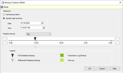 sql server point in time recovery