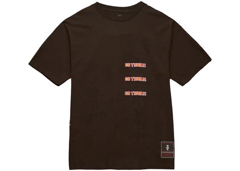 Travis Scott X Mitchell And Ness Clemson Tigers Seal T Shirt Brown Ss24 Us