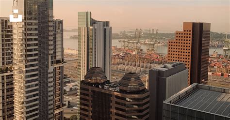 Foto Fotografía Aérea De La Ciudad Con Edificios De Gran Altura Que Ven