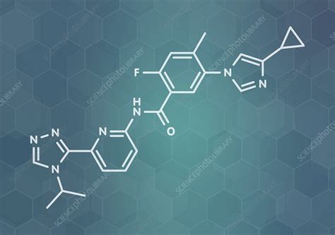 Linzagolix Drug Molecule Illustration Stock Image F030 5961