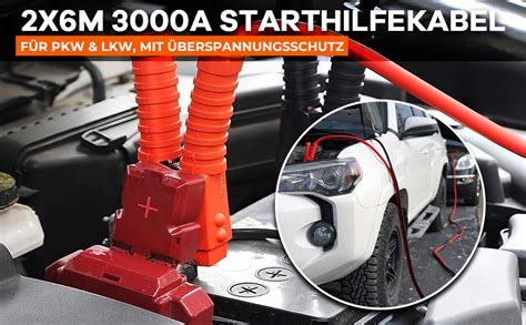 Gearmonster Startkabel 2 X 6 M 3000 Ampère Overbruggingskabel