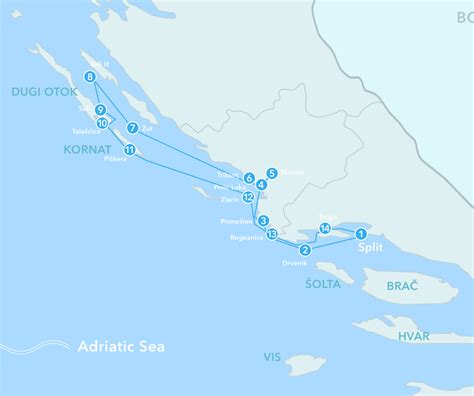 Charter Routes Split Croatia Charter
