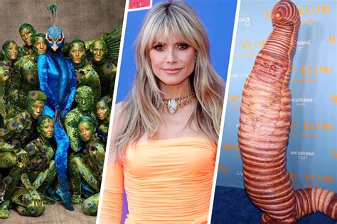 Червяк павлин и старуха лучшие образы Хайди Клум на Хэллоуин Газета Ru