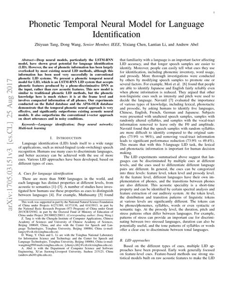 Phonetic Temporal Neural Model For Language Identification Deepai