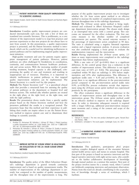 Pdf 9 Improve Better By Scrum Sprint In Healthcare An Evaluation Of The 24 Hour Scrum Sprint