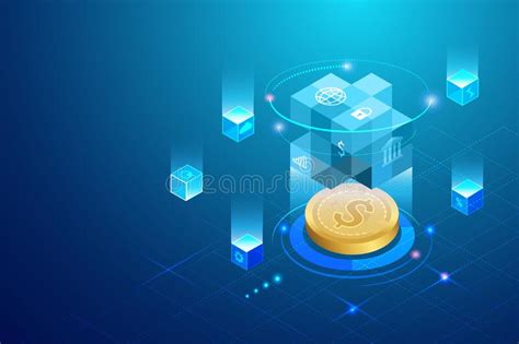 Block Chain Technology In Workplace Network Connecting Digital Cube To