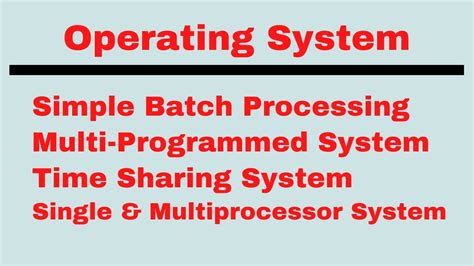 Diagram Of Simple Batch Operating System Batch System Operat