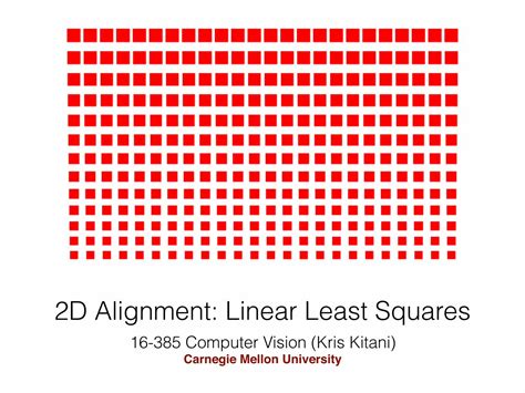 Pdf 2d Alignment Linear Least Squares Dokumentips