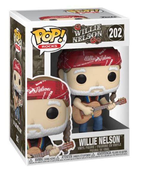 Funko Pop Rocks Willie Nelson 202 Willie Nelson New Mint Condition
