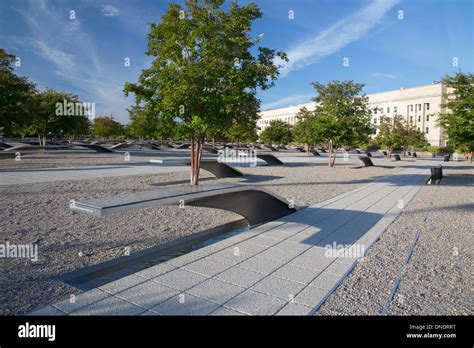 The Pentagon Memorial Features 184 Empty Benches A Memorial To Commemorate The Anniversary Of