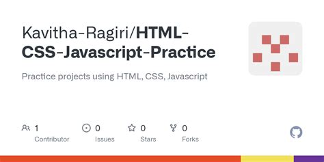 Github Kavitha Ragirihtml Css Javascript Practice Practice Projects Using Html Css Javascript