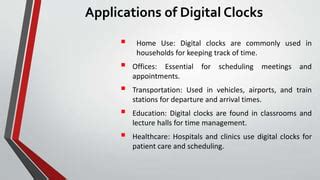 Presentation Of Digital Clock With Description PPTX Wearable Technology Consumer Electronics