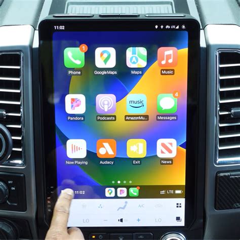 Touch Screen Radio Ford F150 Tesla Screen Upgrade Merge Screens