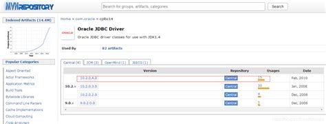 解决maven无法使用ojdbc依赖的问题missing Artifact Comoracleojdbc14jar112040 Maven引入 Ojdbc7jar 包