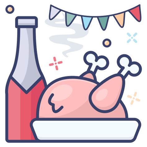 Ícone De Frango Assado Generic Outline Color