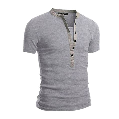Mens Casual Loose Fit Solid Color Basic Tee Short Sleeve Comfortable