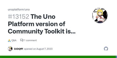 The Uno Platform Version Of Community Toolkit Is Not Supported On Winappsdk · Unoplatform Uno