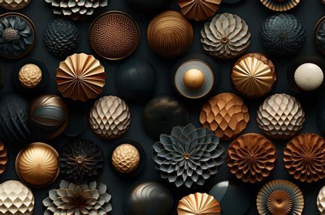 premium ai image a close up of a bunch of different types of decorative objects generative ai
