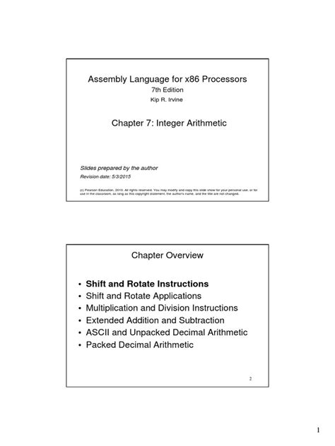 Chapter 7 Integer Arithmetic Pdf Binary Coded Decimal Integer Computer Science