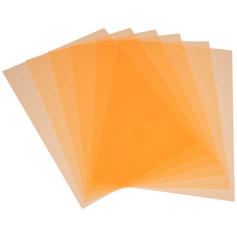 6pcs Light Diffuser Sheet Colored Light Gels Colored Sheets Light Gel