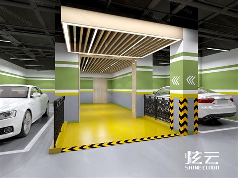 3d模型 现代地下车库模型 M0003043289 炫云云模型网