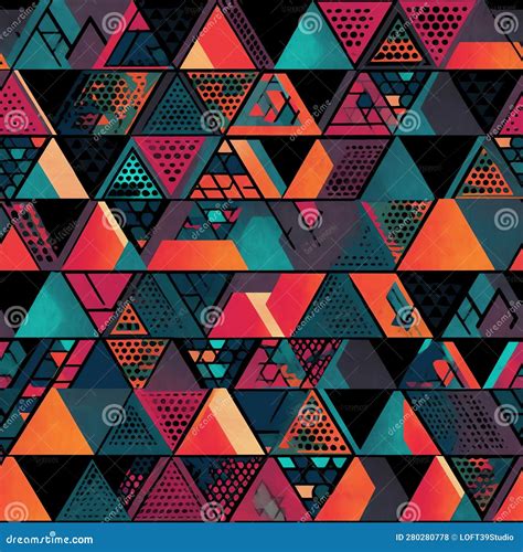 Generative Ai Abstract Geometric Hipster Fashion Stock Illustration Illustration Of Fashion