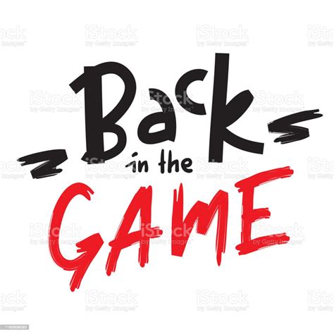 다시 게임에서 동기 부여 따옴표를 고무 손으로 그린 글자 청소년 속어 숙어 영감을 주는 포스터 티셔츠 가방 컵 카드 전단지 스티커 배지를 인쇄하세요 귀엽고 재미있는 벡터