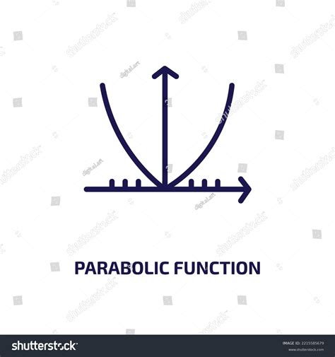 Parabolic Function Icon Education Collection Thin Stock Vector Royalty