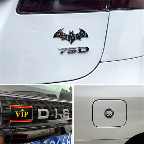 一路平安车贴汽车金属贴3d立体创意改装车标中国制造福字划痕贴纸虎窝淘