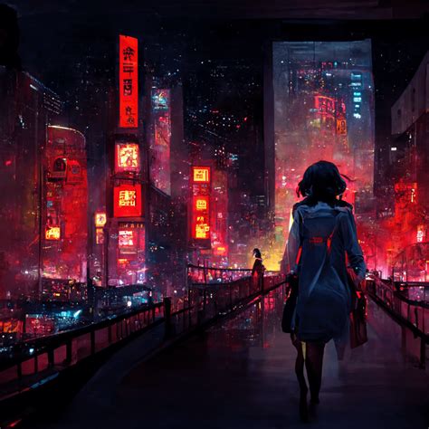 Ryuko Matoi Exploring Night City By Midjourney Ai Rkilllakill