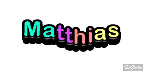 Matthias Имя Анимированные  дизайны логотипов