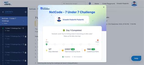 Vineeth Padarthi On Linkedin 7under7challenge Nxtcode Consistency Nxtwave Coding