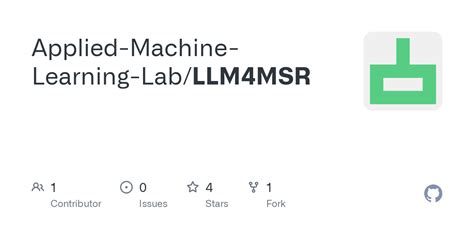 Github Applied Machine Learning Labllm4msr