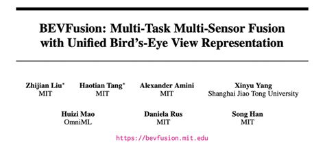 Bevfusion：基于统一bev表征的多传感器融合 知乎