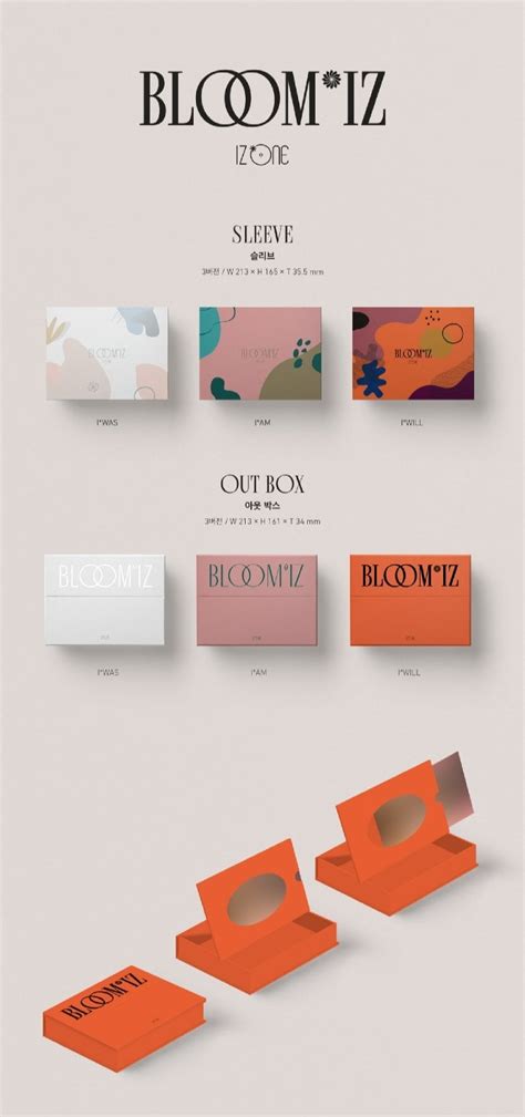 Izone Bloomiz Album And Kihno Album Packaging Rkpop