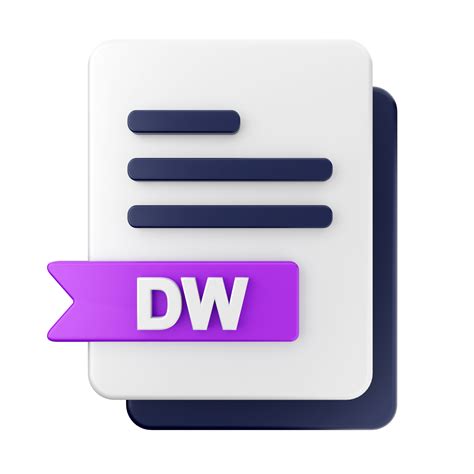 Free D File Format Data Icon Illustration PNG With Transparent Background