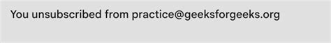 Emailspam Unsubscribeissues Geeksforgeeks Feedback Userexperience